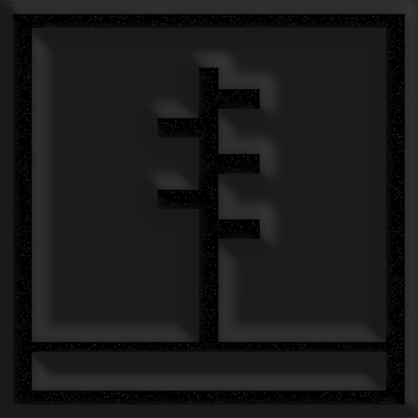 Frail Body "Symbol" Black Dyed Nickel Enamel Pin - Deathwish Inc