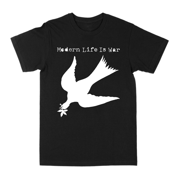 Modern Life Is War "Fallen Dove: White" Black T-Shirt - Deathwish Inc