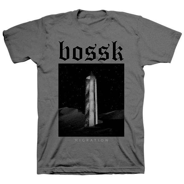 Bossk "Migration Obelisk" Grey T-Shirt - Deathwish Inc