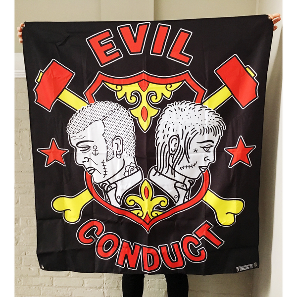 Evil Conduct "Skull & Cross Bones" Banner - Deathwish Inc