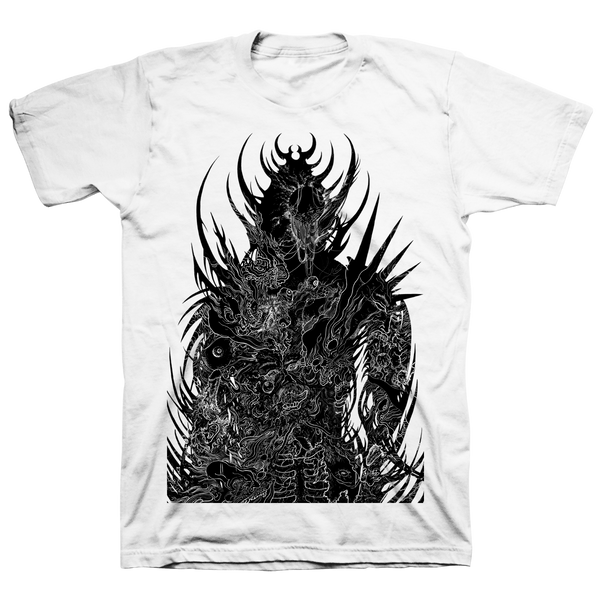 Zac Scheinbaum & Stace Forand "Shrike" White T-Shirt - Deathwish Inc