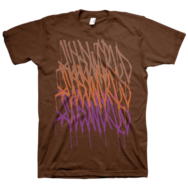 Cold World "Logo Repeat" Brown T-Shirt - Deathwish Inc