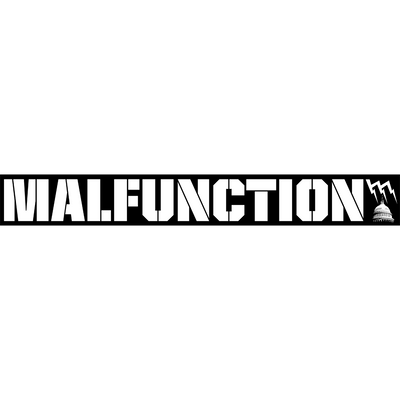 Malfunction "Giant Logo: Black" Sticker - Deathwish Inc